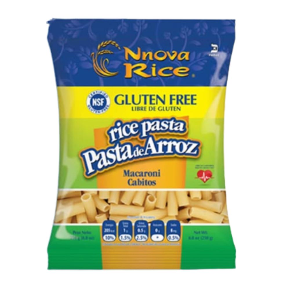 Nnova Rice Pasta De Arroz (Macarroni) 250g
