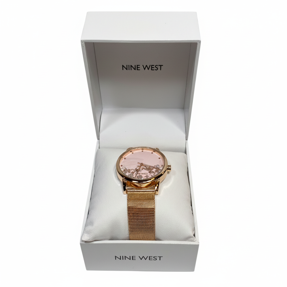 Nine West Reloj Para Damas Golden Pink