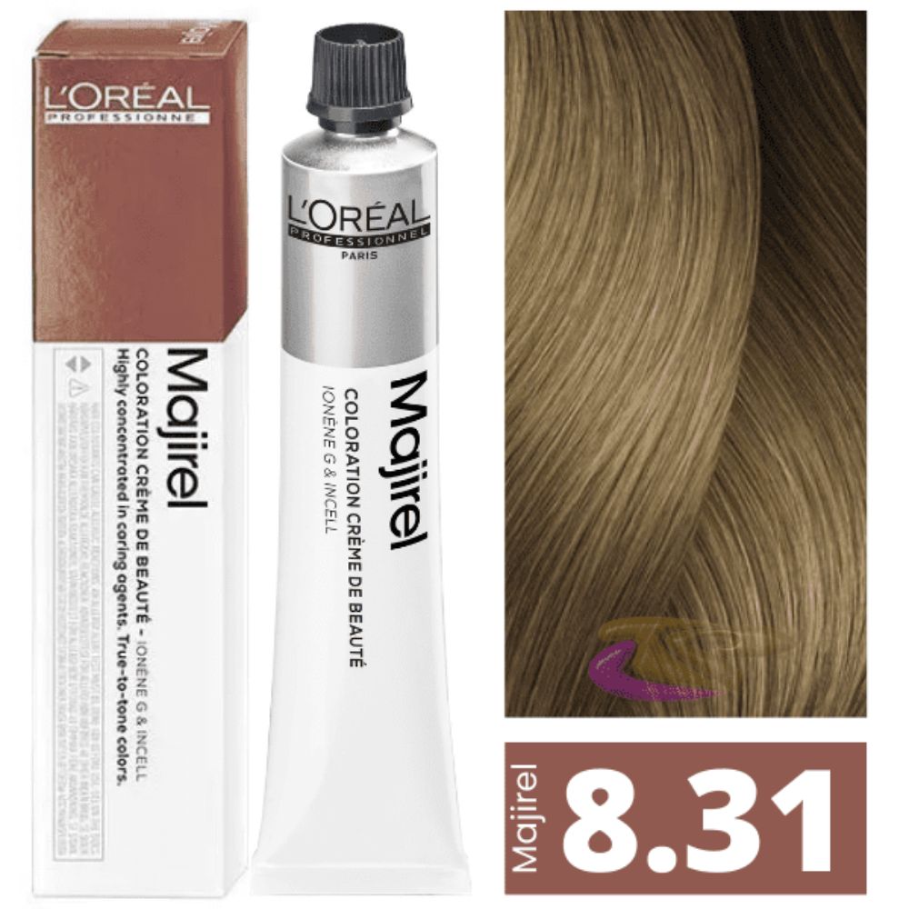 L'Oreal Tinte Para El Cabello Majirel 8.31 Rubio Claro Dorado Ceniza 5