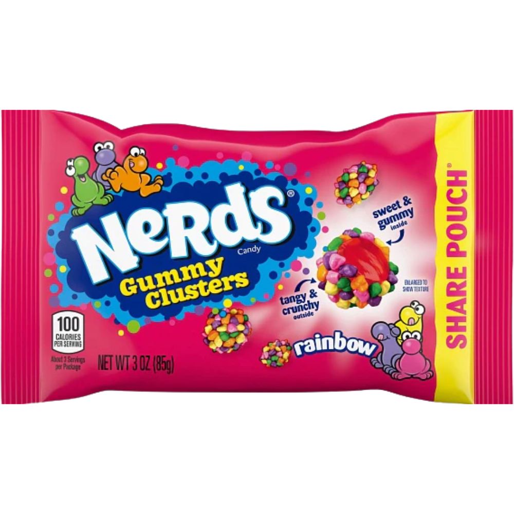 Caramelos Nerds Clusters Rainbow 85gr