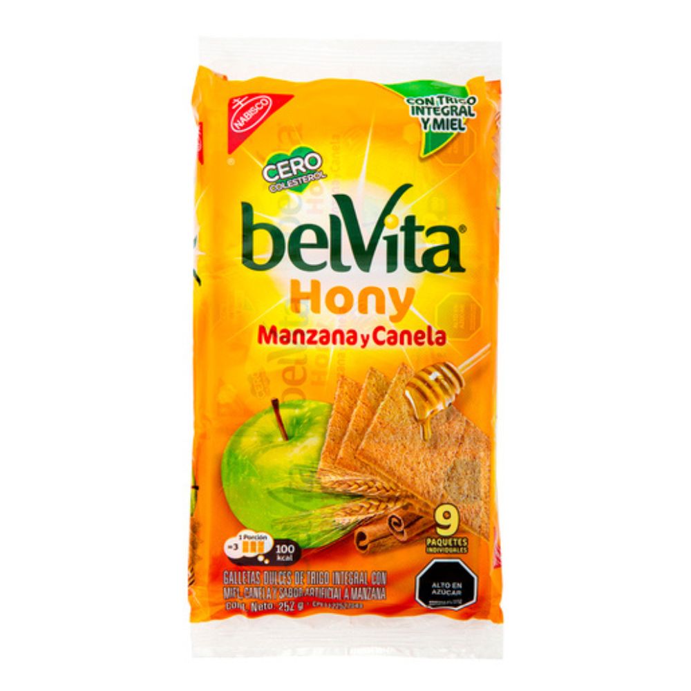 Belvita Honey Manzana y Canela 9 und 252 grs