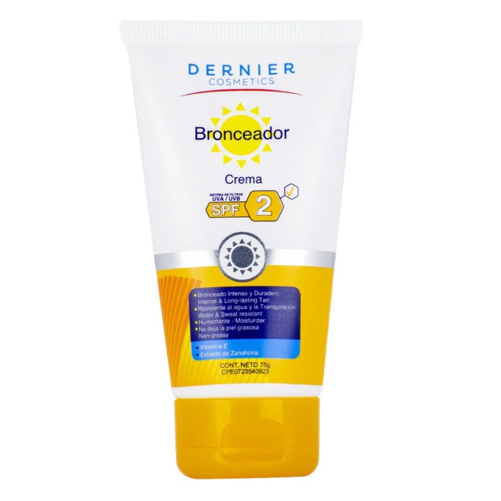 Dernier Bronceador Solar En Crema SPF2 75gr