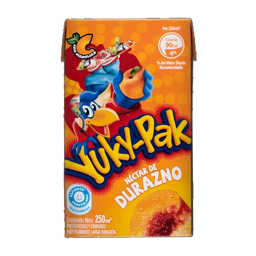Yuky-Pak Nectar De Durazno 250ml 3Und
