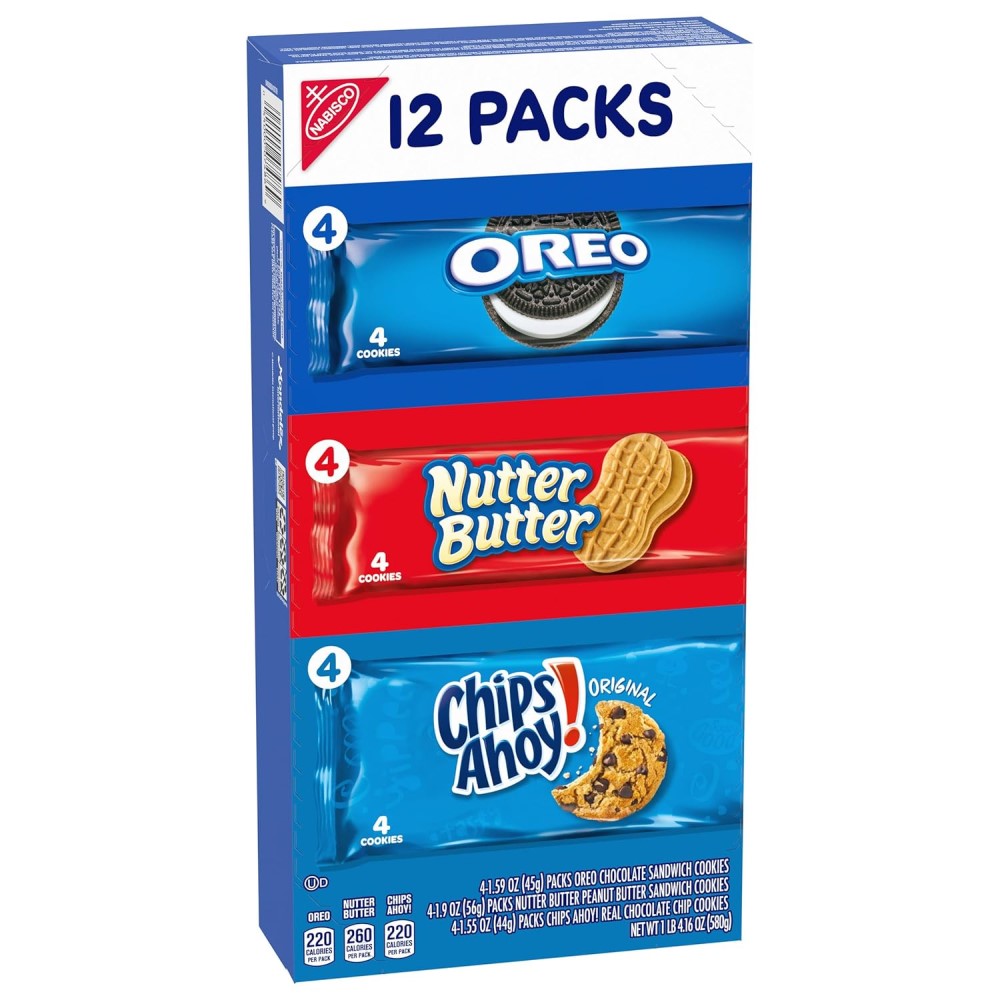 Pack Nabisco Oreo, Butter, Chips Ahoy 580g